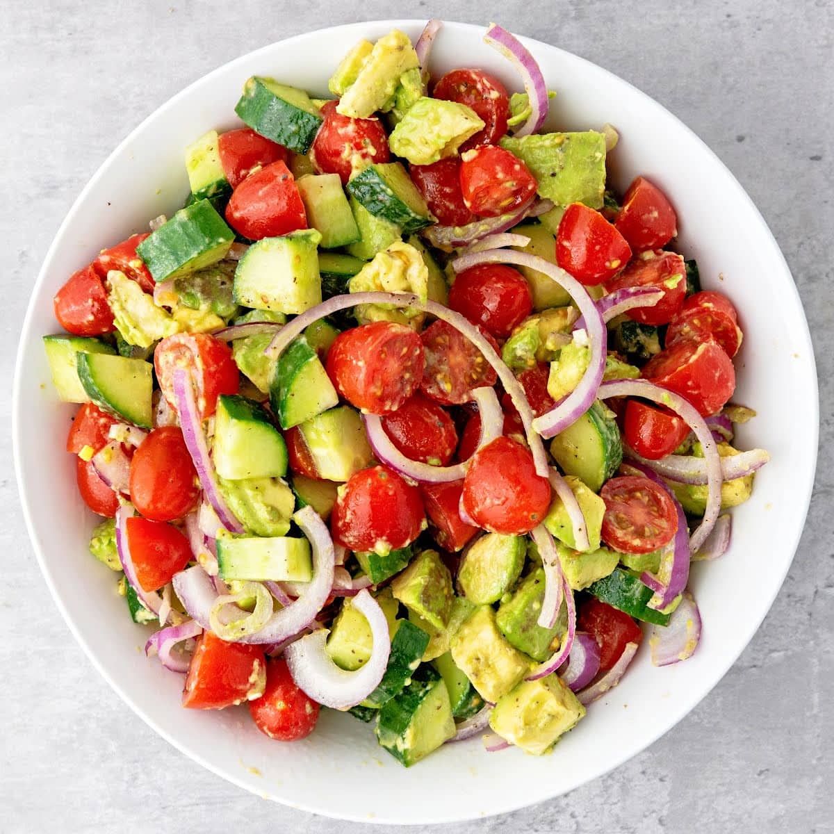 Quick And Easy Cucumber Avocado Salad - Cook Eat Well